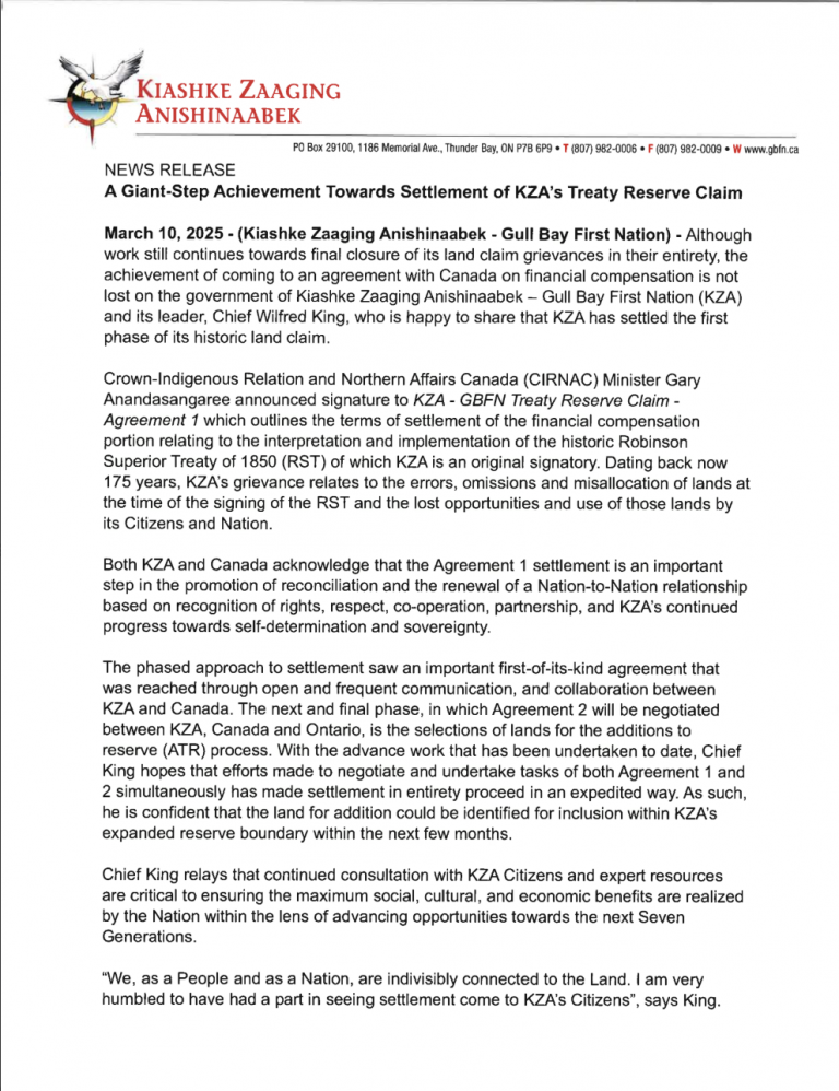 Upcoming Activities - Gull Bay First Nation